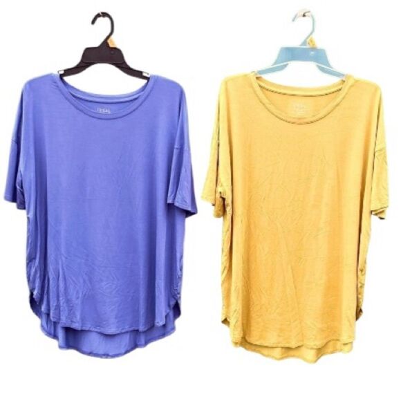 Time and Tru | Tops | Elongated Soft Crewneck Tunic Tshirts2pack Size L ...